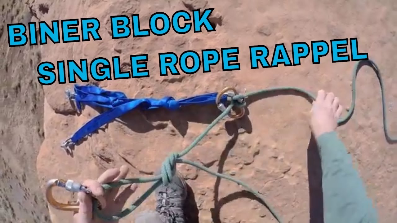Creating a Biner Block for Single Rope Rappel