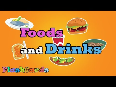 [Flashcards for kids - Food & Drink] Kids learn/study food & drink  || Free Printable Flash Cards