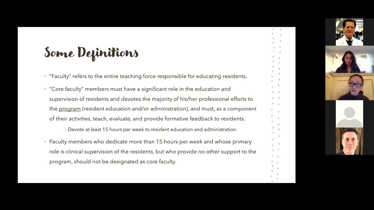 Core Faculty - What does it Mean