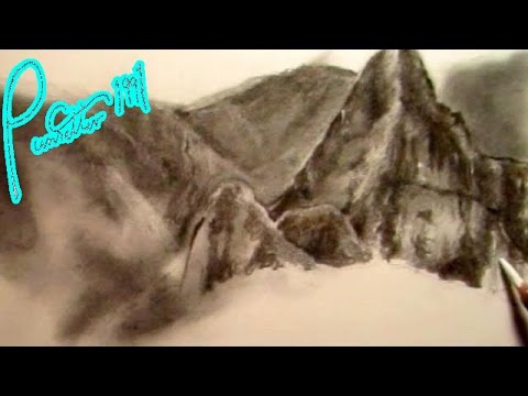 Easy! How To Draw Mountains - Tutorial