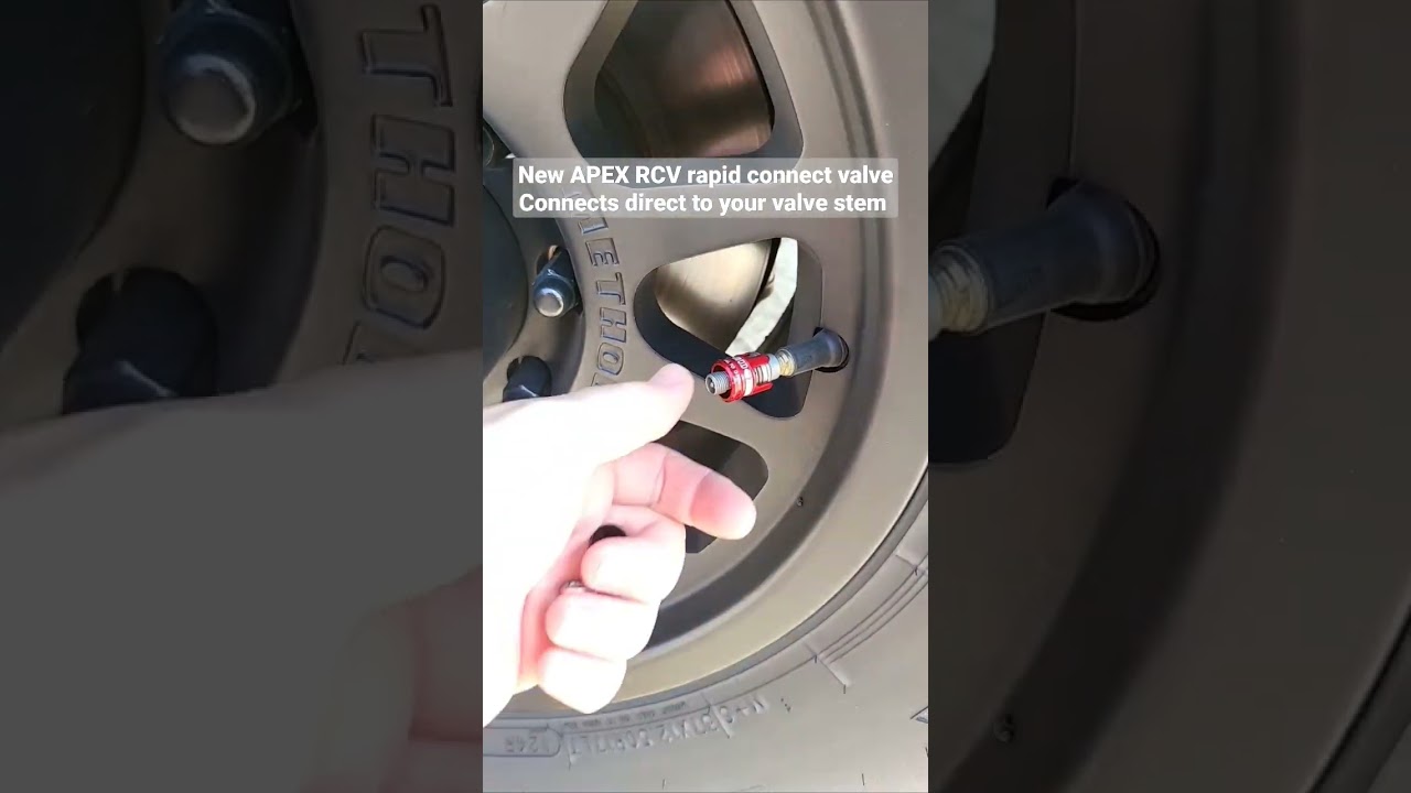 APEX RCV Rapid Connect valve new design. quick to deflate. a 37