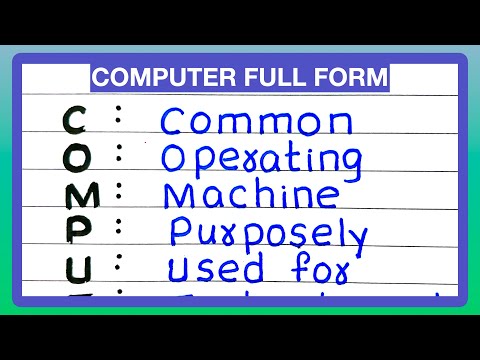 Full form of COMPUTER | A SHORT VIDEO