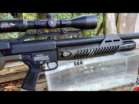 BIG BORE AirGun vs Ballistics Gel - [Umarex Hammer]