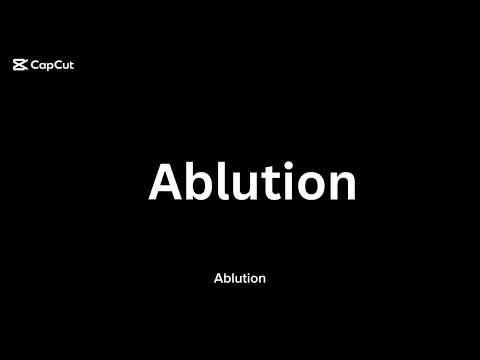 How to pronounce Ablution. | Pronunciation | translation | urdu meaning | sentence