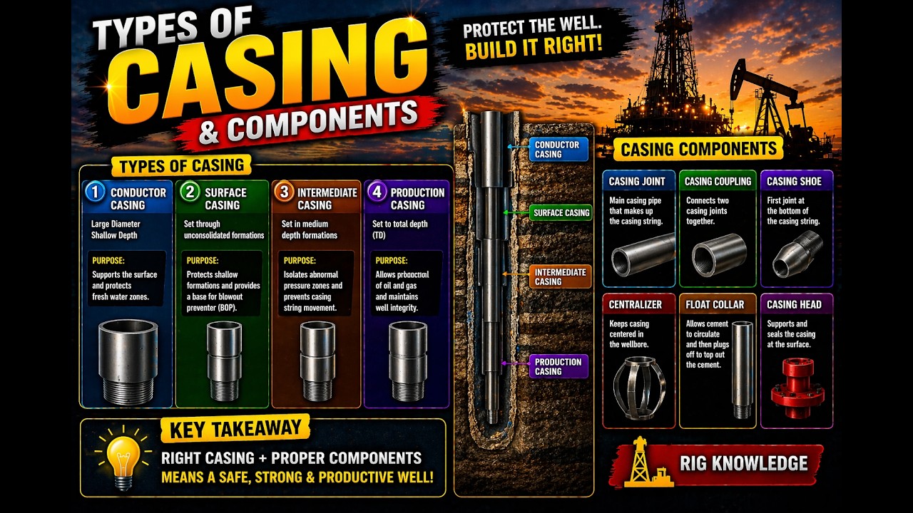 Casing Strings Explained | From Surface to Production