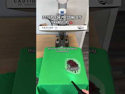 3 Steps For Pressing DTF Transfers