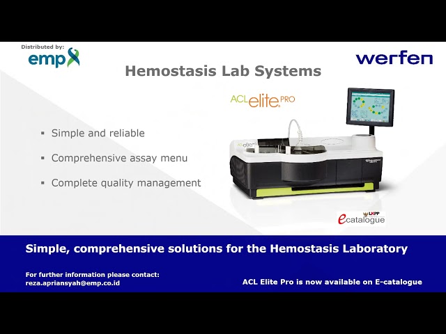 Coagulation Analyzer - Automatic Werfen ACL Elite Pro Coagulation ...