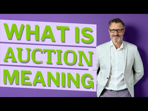 Auction | Meaning of auction 📖 📖 📖