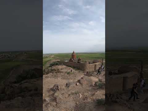 [4k] View from the mountain | Khor Virap Monastery | Armenia