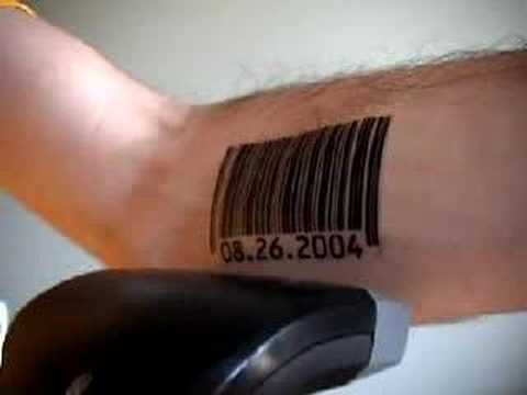 Scanning Barcode Tattoos with Voice Synthesizer