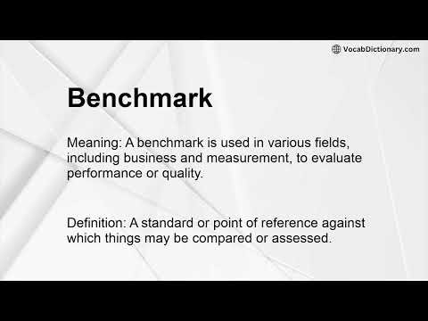 Benchmark Meaning