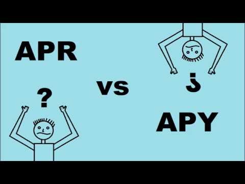 What is the difference between APR and APY?