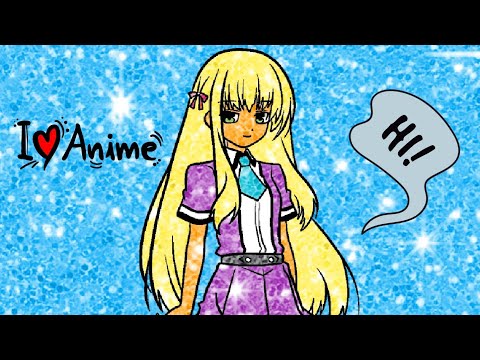Coloring anime girl | How coloring anime | Coloring book, coloring pages