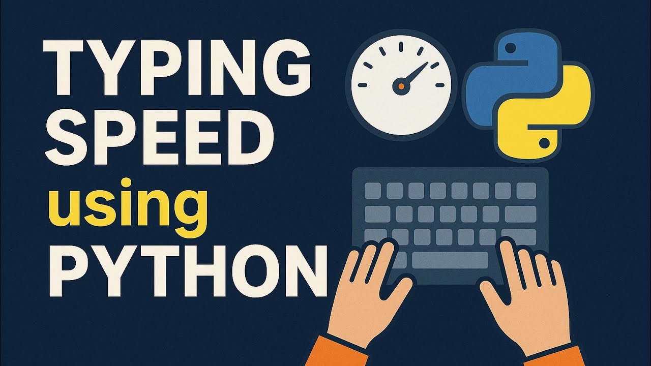 Typing speed test using python 2025