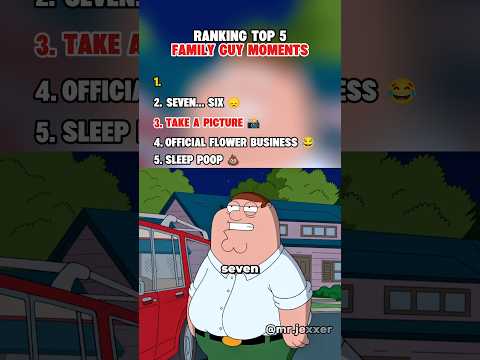 Ranking Top 5 Craziest Family Guy Moments #familyguy