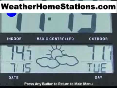 La Crosse Weather Station WS-8157 Atomic Digital Wall Clock with Forecast & Weather