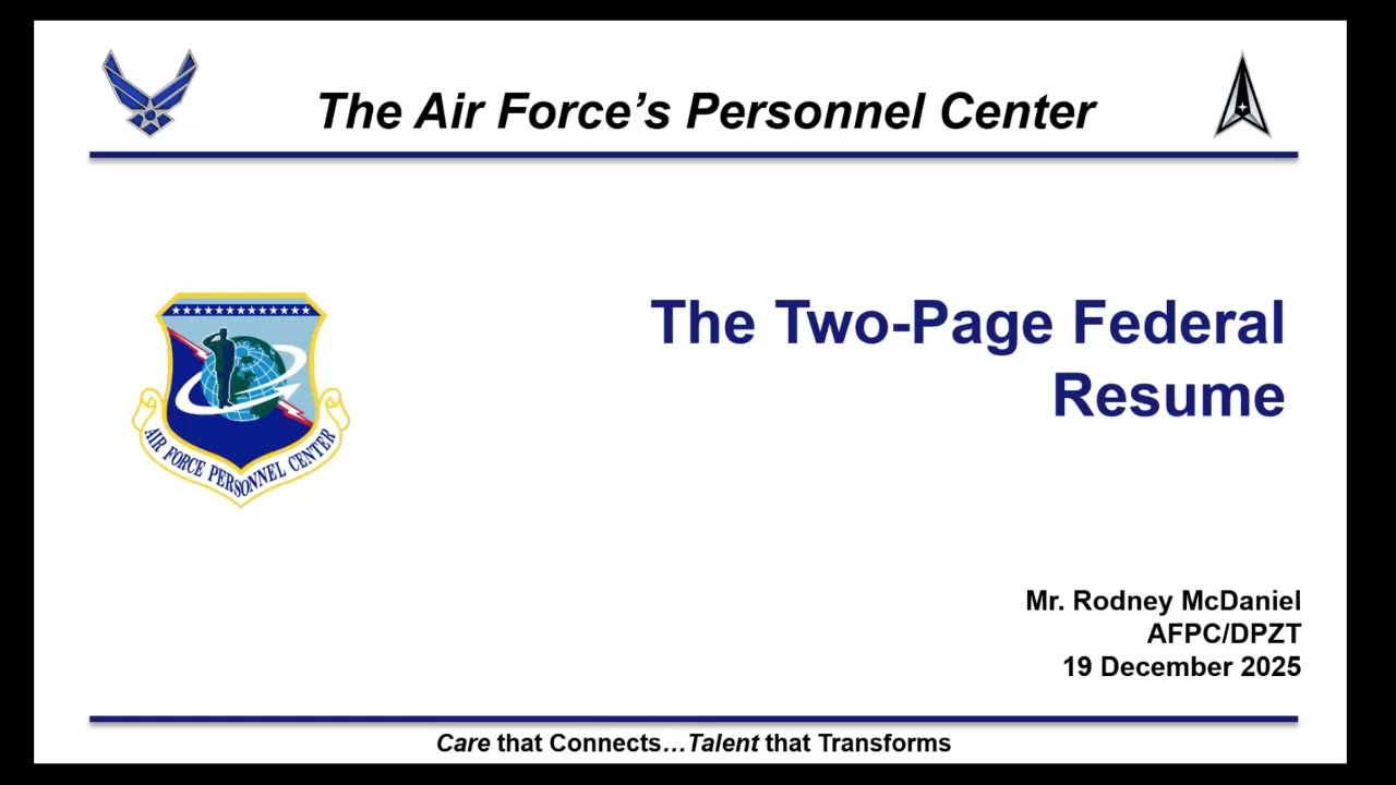 The Two Page Federal Resume Overview
