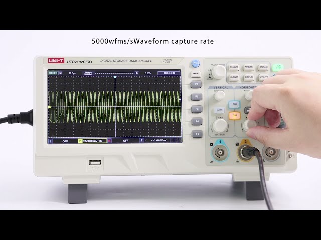 Digital Storage Oscilloscope - UNI-T UTD2102CEX 100MHz 2CH Digital Storage Oscilloscope for Lab ...