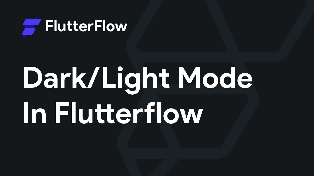 Dark / Light Mode for your application in FlutterFlow