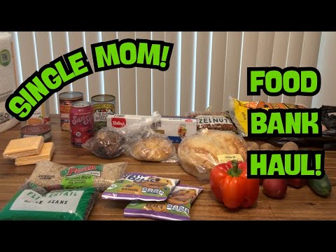 Food Bank Haul / Food Pantry Haul Bay Area California Low Income Single Mom #foodbankhaul #freefood