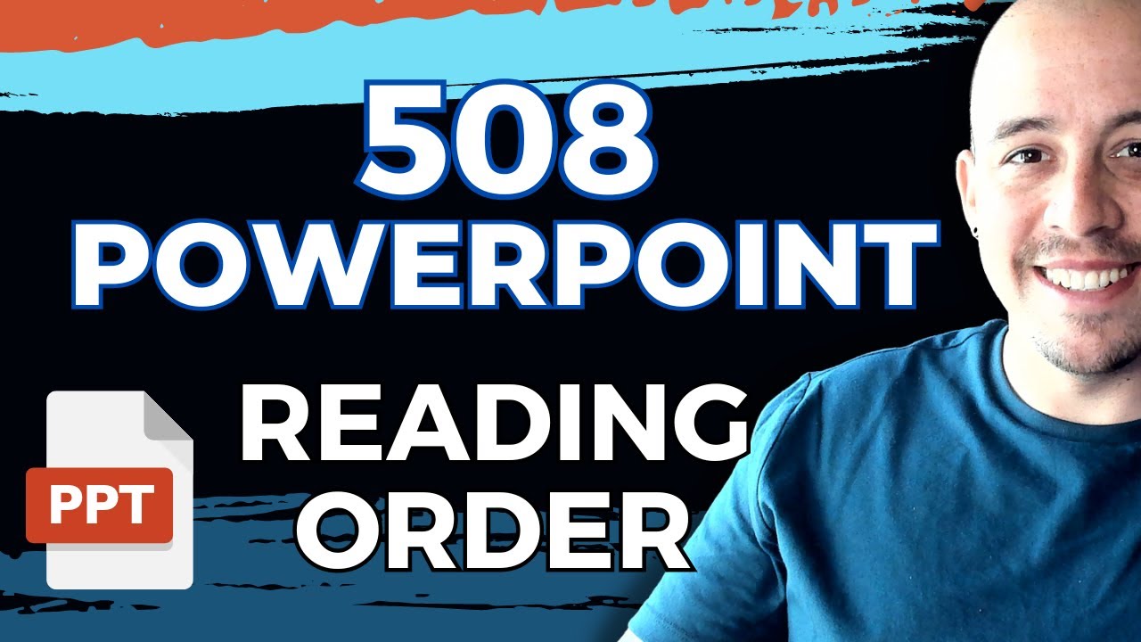 How to set the reading order of a slide in Microsoft PPT Section 508