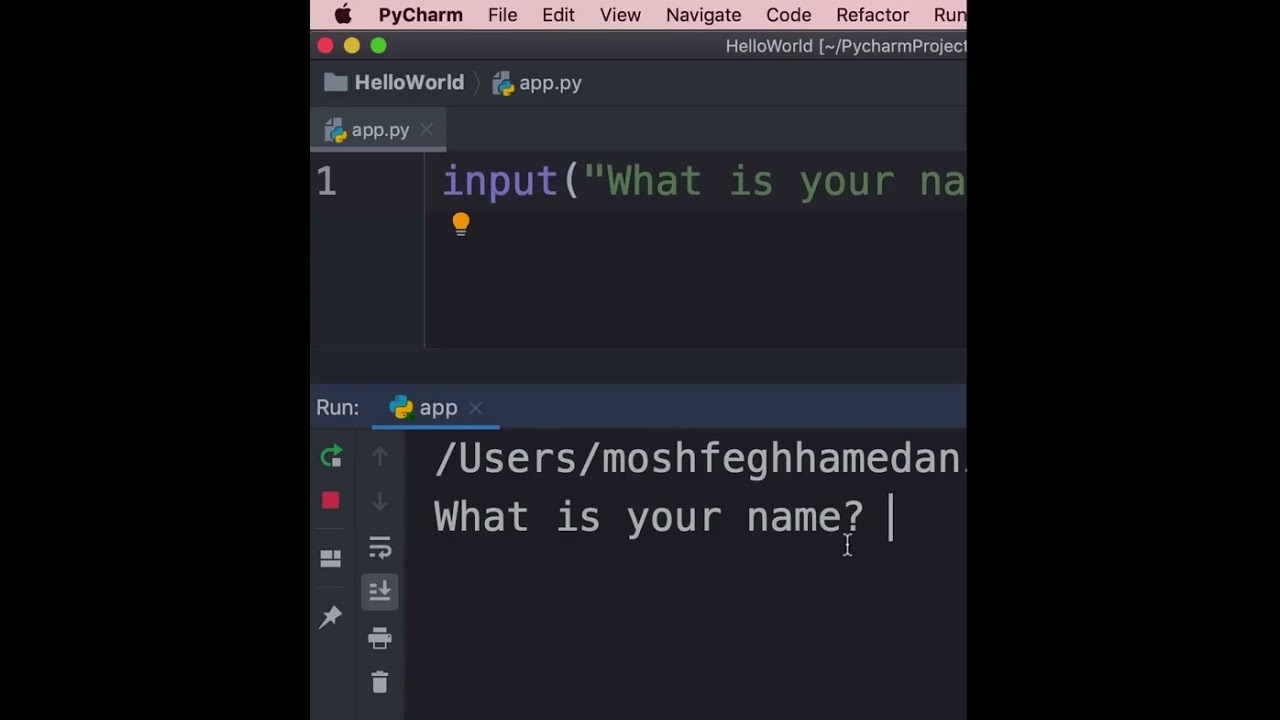 How to Take User Input in Python 🧑‍💻 #Shorts