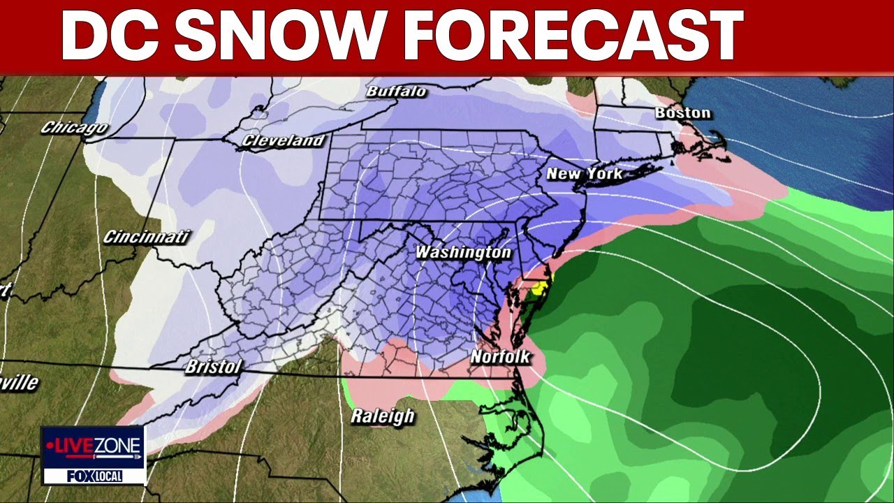 DC Snow Forecast: Weekend winter storm model uncertainty