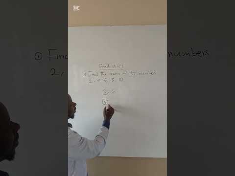 Finding the mean of numbers #statistics