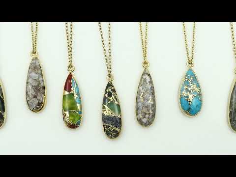 Mohave Turquoise Pear Pendant