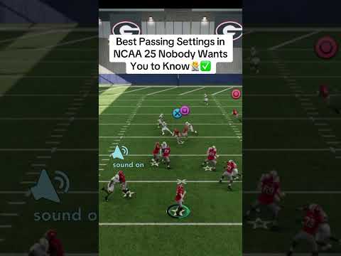 Best Passing Settings in CFB 25 Nobody Wants you to know #cfb25 #collegefootball #ncaa25