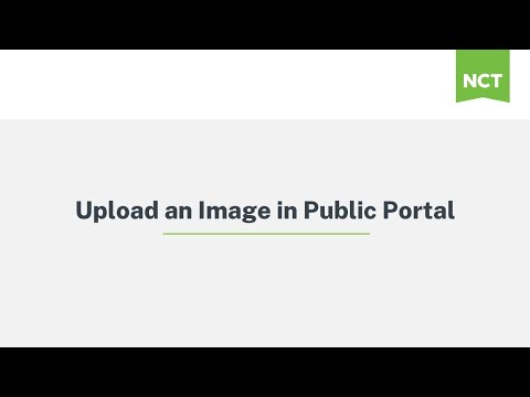 Upload an Image in Public Portal