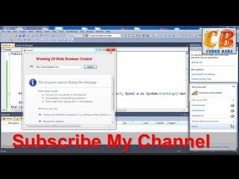 How to create Web Browser in VB.NET