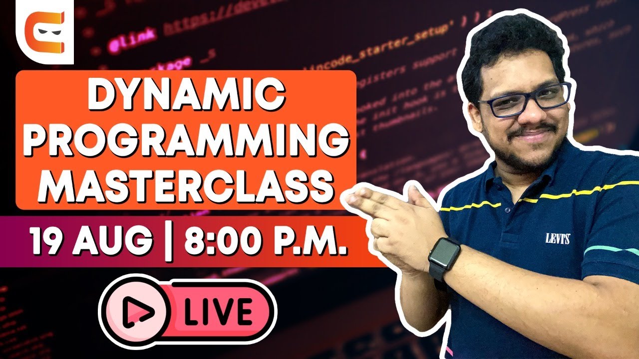 Live Dynamic Programming Masterclass