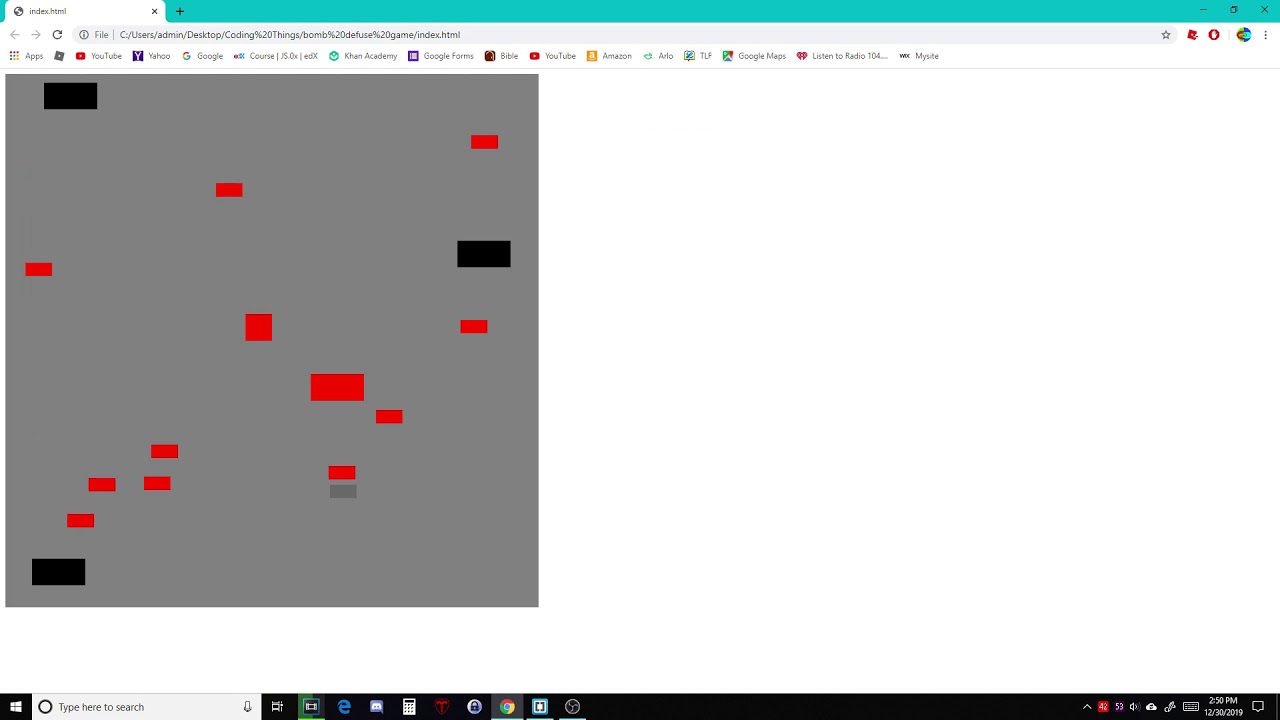 Part 2: Making a bomb defusal game (Javascript, HTML, CSS)
