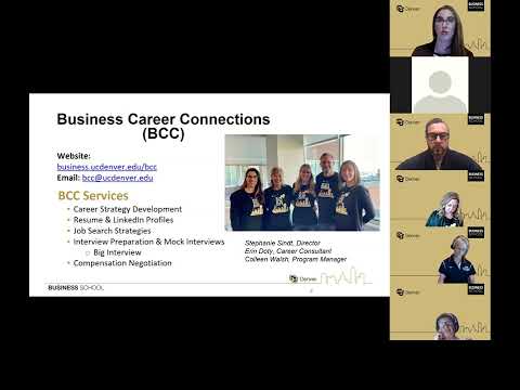 Graduate Programs Orientation - Jan 2022 - CU Denver Business School