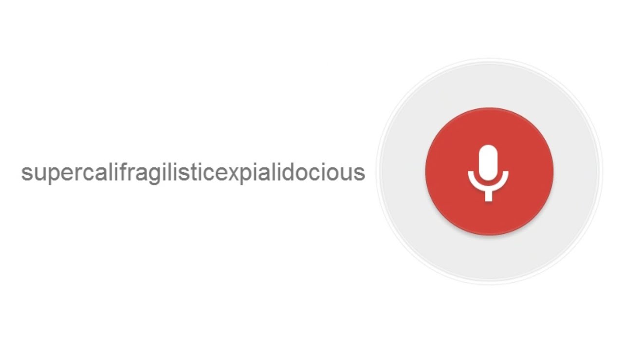 Google voice recognition