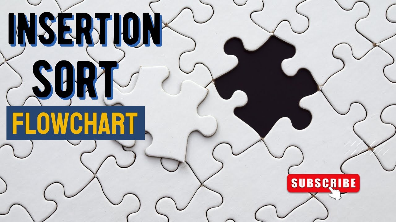 Insertion Sort Flowchart: Mastering Data Arrangement! #learning #tutorial #flowchart #sorting #code