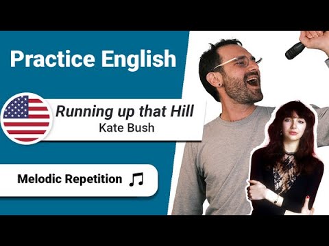 Practice English with Lyrics & Songs | Running Up That Hill - Kate Bush 🎶 | Shadowing technique