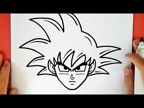 HOW TO DRAW GOKU FROM DRAGON BALL SUPER