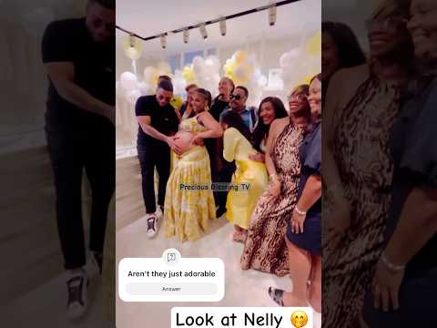 Nelly and Ashanti at the baby shower #Nelly #Ashanti