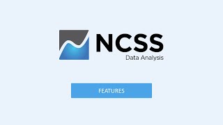 NCSS Statistical Software Demo | Data Analysis Software | NCSS