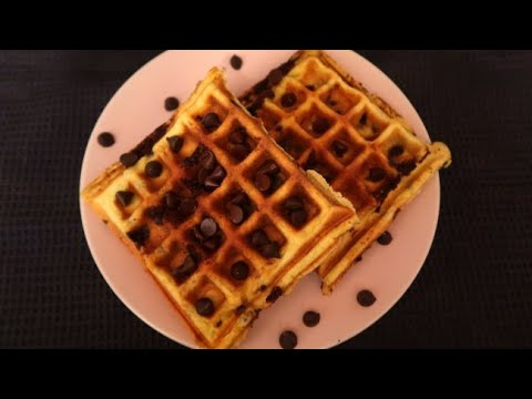 Easy Keto Waffles Recipe With Coconut Flour and Chocolate Chips