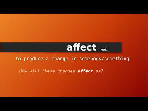 Meaning of affect , Definition of affect