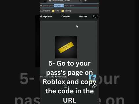 How to make an HD ADMIN Gamepass on Roblox
