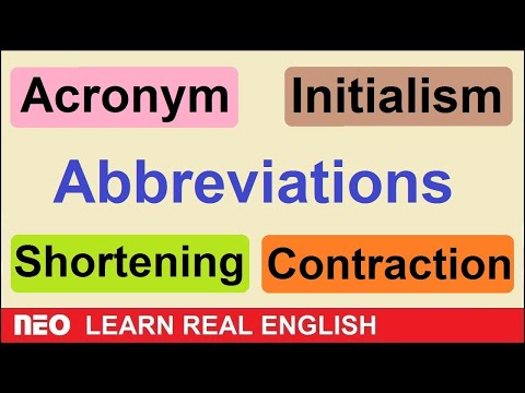 100 Common Abbreviations and Acronyms in English