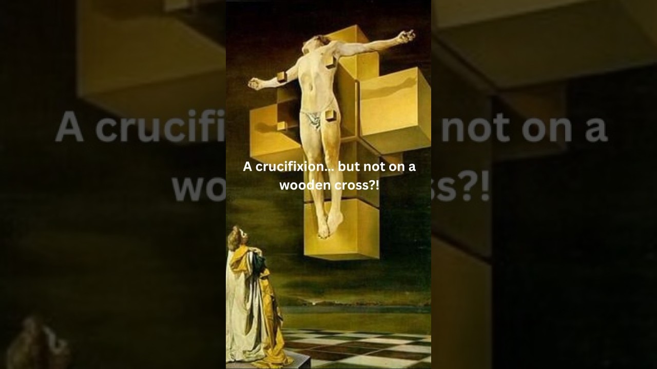 Crucifixion (Corpus Hypercubus) – Salvador Dalí #art #history #painting #holyweek