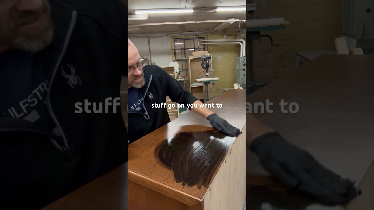 Gel Stains: How To Darken an existing stained credenza #staining #finishing #oldmasters