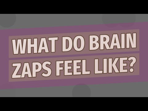 What do brain zaps feel like?