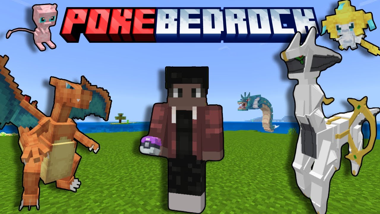 This is the best Pixelmon Addon on minecraft bedrock|| Pokebedrock addon/mod PE!