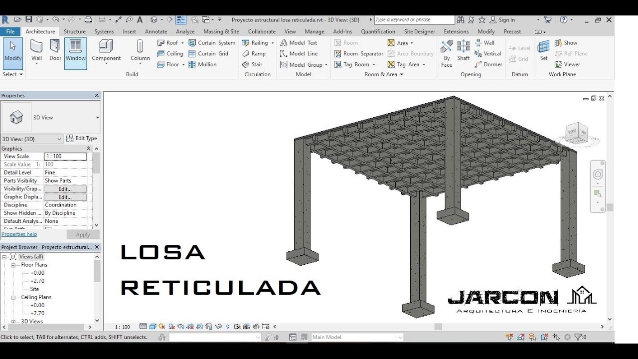 Waffle Slab | Ribbed Slab - Revit 2018 Tutorial